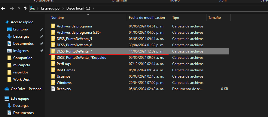 Recuperar Base de datos DESS Punto de Venta – Centro de Soporte DESS México