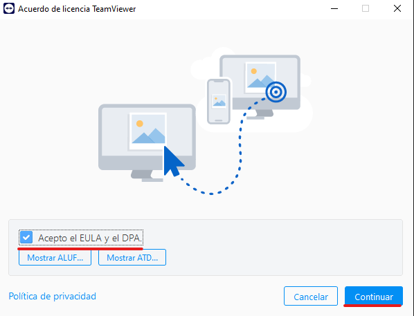 Instalar y compartir datos de TeamViewer con soporte técnico – Centro ...